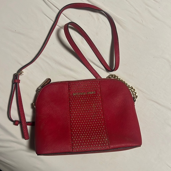 Michael Kors | Bags | Red Michael Kors Crossbody Purse | Poshmark